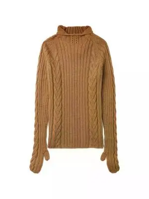 Junya Watanabe Cable-knit Sweater - Neutrals