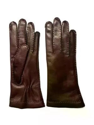 RESTELLI Leather Gloves - Brown