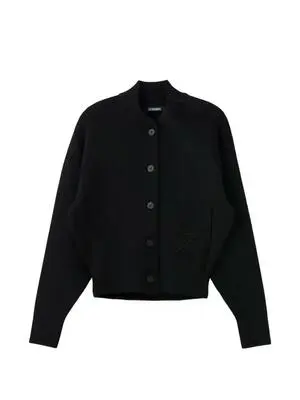 Jacquemus Lavande Embroidered Cardigan - Black