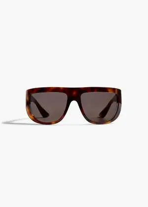 Khaite X Oliver Peoples 1974c Sunglasses - Dark Mahogany / Brown