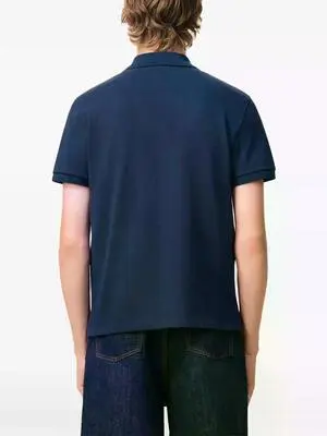 AMI Paris De Coeur Logo-detail Polo Shirt - Blue