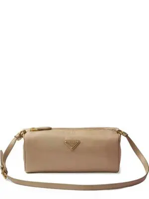 Prada Logo-plaque Shoulder Bag - Neutrals
