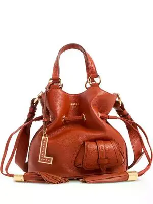 LANCEL Premier Flirt Tassel Drawstring Bucket Bag - Brown