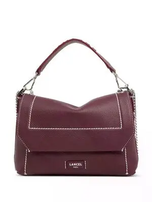 LANCEL Nino Medium Leather Shoulder Bag - Purple