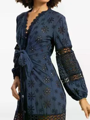 Temptation Positano Floral-print Maxi Dress - Blue