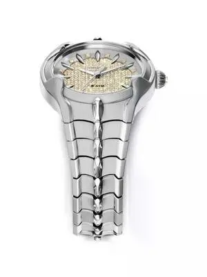 DIESEL® Vert Stainless Steel Watch With Pave Dial