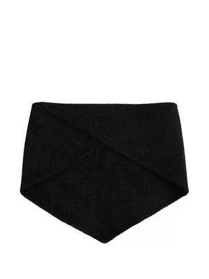 JIL SANDER Textured Scarf - Black