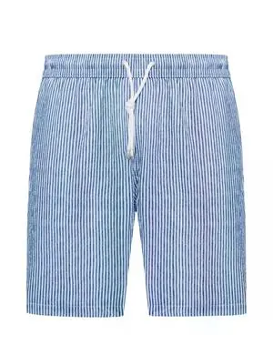 FAY Striped Drawstring Swim Shorts - Blue