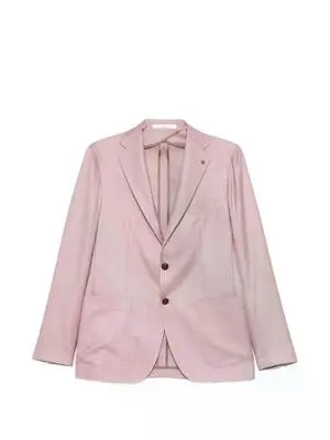 Tagliatore Button Patch-pocket Blazer - Pink