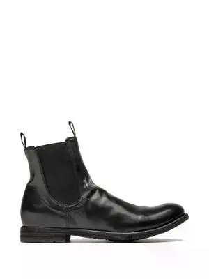 Officine Creative Pull-tab Leather Boots