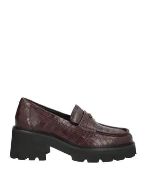 Ba&sh Loafers In Leather With Crocodile Print