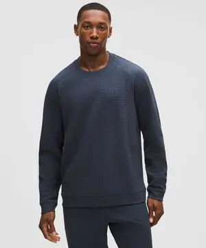Lululemon Ease The Day Crew Heathered True Navy/black