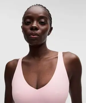 Lululemon Focuser V-neck Bra - Pink Pearl
