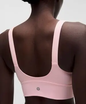 Lululemon Focuser V-neck Bra - Pink Pearl
