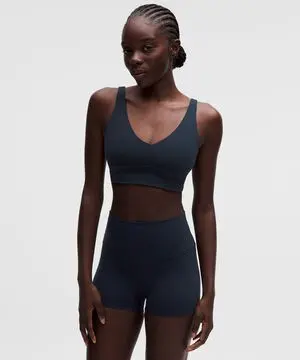 Lululemon Focuser V-neck Bra True Navy