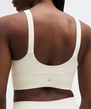 Lululemon Focuser V-neck Bra - Light Ivory