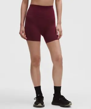 Lululemon Wunder Train No Line High-rise 6" Short - Burgundy Bay