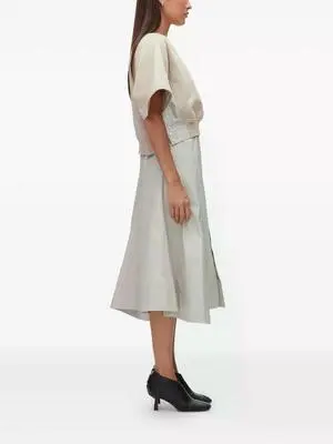 3.1 Phillip Lim Short-sleeved Midi Dress - Neutrals