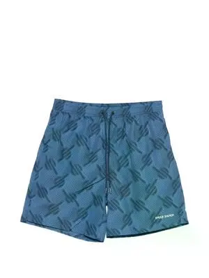 DAILY PAPER Patterned Swim Shorts - Blue