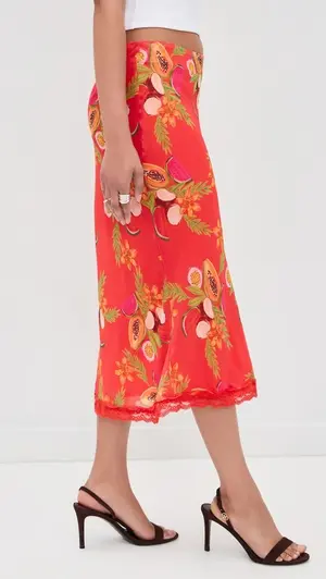 BAILEY ROSE Printed Chiffon Skirt