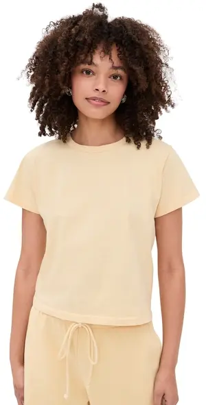 LESET The Margo Tee - Butter