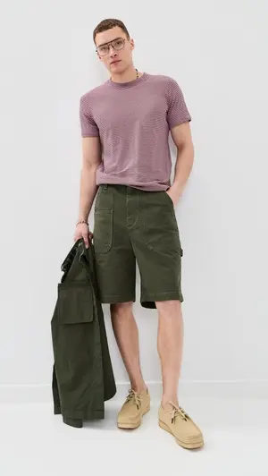 Isabel Marant Akyle City Canvas Shorts