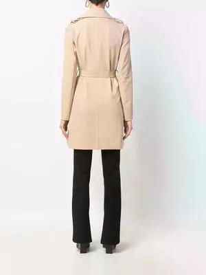 Patrizia Pepe Double-breasted Belted Trench Coat