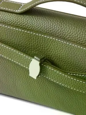 Veronica Beard Dash Stitch-detail Clutch Bag - Green