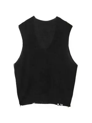 Undercover Ripped Zip-detail Vest