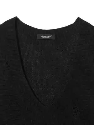 Undercover Ripped Zip-detail Vest