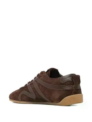 GIUSEPPE ZANOTTI Chocolate Suede Lace-up Sneakers