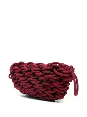 Alienina Lina Woven Clutch - Red
