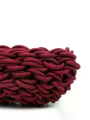 Alienina Lina Woven Clutch - Red