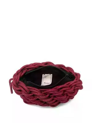 Alienina Lina Woven Clutch - Red