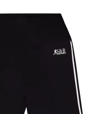 SPORTY & RICH Sr Runner Biker Shorts - Black