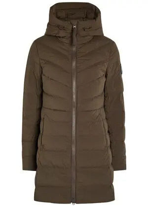 Canada Goose Clair Hooded Padded Shell Coat - Brown
