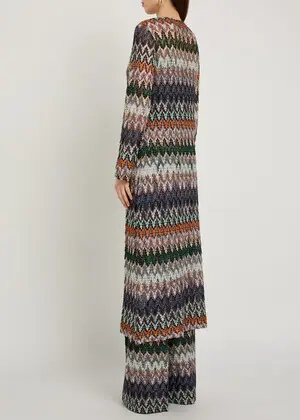 Missoni Chevron Fine-knit Cardigan - Multicoloured