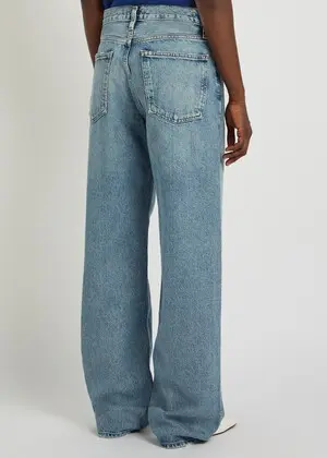 AGOLDE Arc Criss Cross Straight-leg Jeans - Blue