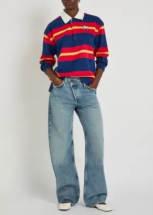AGOLDE Arc Criss Cross Straight-leg Jeans - Blue