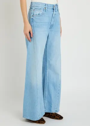 MOTHER The Lemon Twist Wide-leg Denim Jeans - Blue