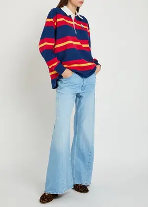 MOTHER The Lemon Twist Wide-leg Denim Jeans - Blue