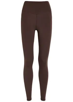 Vuori Alltheform Stretch-jersey Leggings - Brown