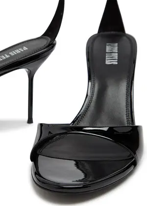 Paris Texas Lidia 70 Patent Leather Sandals - Black