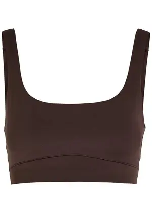 Vuori Alltheform Stretch-jersey Bra - Brown