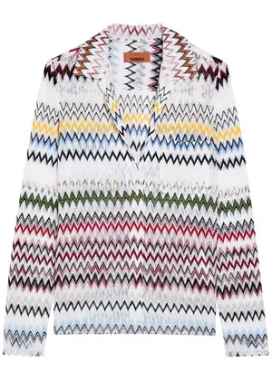 Missoni Chevron Fine-knit Shirt - Multicoloured