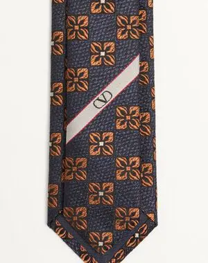 Valentino Garavani Valentie And Jacquard Tie