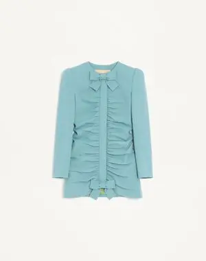 Valentino Garavani Crispy Light Wool Jacket - Azure