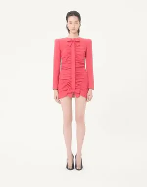 Valentino Garavani Crispy Light Wool Jacket - Coral