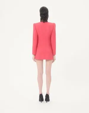 Valentino Garavani Crispy Light Wool Jacket - Coral
