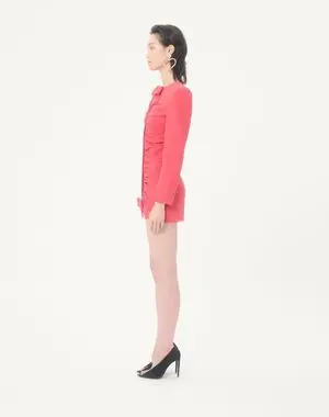 Valentino Garavani Crispy Light Wool Jacket - Coral